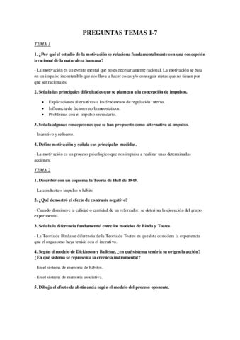 PREGUNTAS MOTIVACION Y EMOCION Pdf