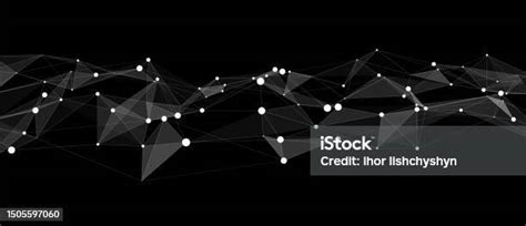 입자와 선의 역동적인 물결 추상적인 미래 배경 빅 데이터 시각화 벡터 그림입니다 개념에 대한 스톡 벡터 아트 및 기타 이미지