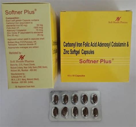 Softner Plus Zinc Softgel Capsules At ₹ 54 Stripe Zesfer Capsule In Mumbai Id 2853478902997