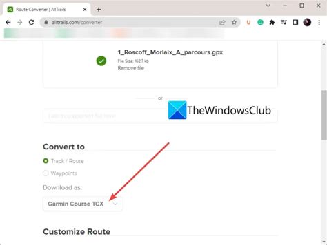 How To Convert Gpx To Tcx In Windows 1110