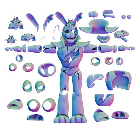 Archivo 3d Five Night At Freddys Shattered Glamrock Bonnie Files For