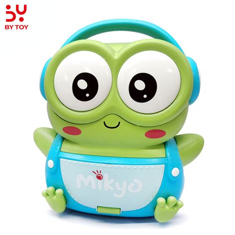 Battery Power Cute Frog Backpack Money Musical Frog Fingerprint Touch