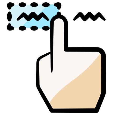 Hand Text Selection Select Touchscreen Interactive Icon Download On Iconfinder