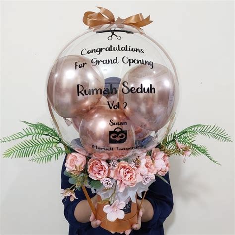 Jual Catsaurus Buket Balon Bunga Artificial Bucket Balon Bunga Untuk