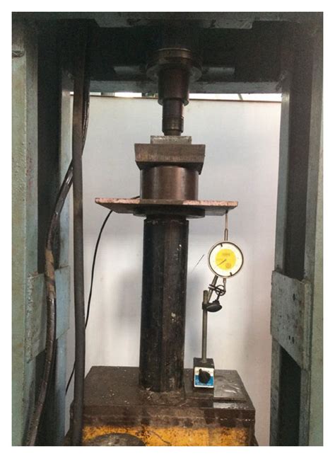 Test Setup Push Out Test And Axial Compression Test Download