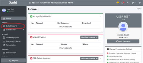 Mengisi Data Eksportir Pada Aplikasi V Legal PT Sarbi International Certification