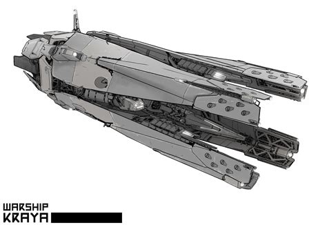 Sci Fi Fighter Ship Design