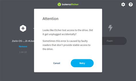 Etcher Immediately Fails When Trying To Flash To Usb Drive Issue 3619 Balena Io Etcher GitHub