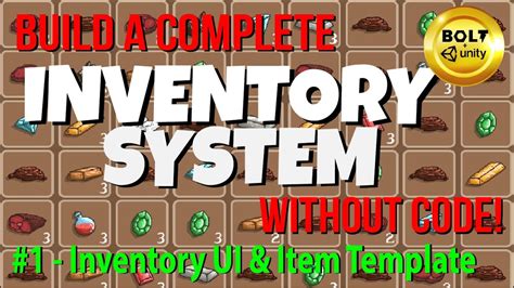 My Complete Inventory System Without Code 1 Inventory Ui And Item Template Unity Bolt