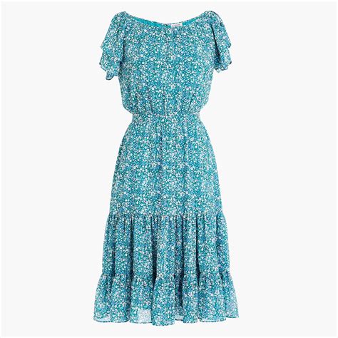 Jcrew Factory Tiered Midi Dress