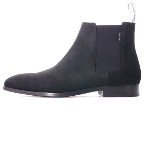 Paul Smith Gerald Chelsea Boots Black Suede Ger02 Asue