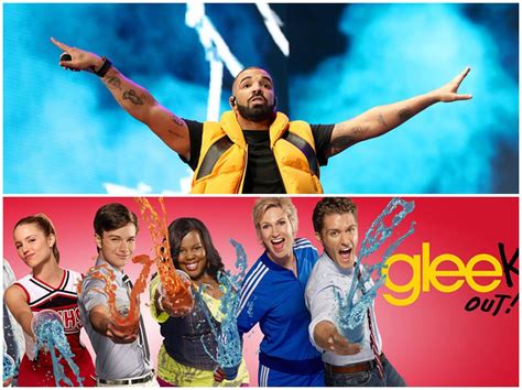 ドレイク、ドラマ『glee／グリー』キャストが保持する記録に並んでハイテンション Frontrow