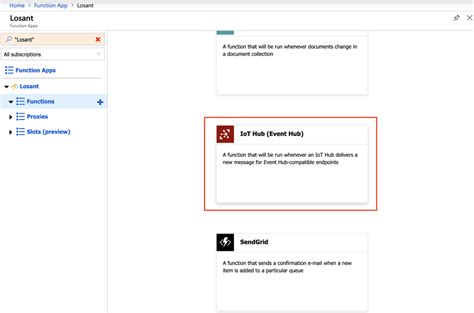how to send device telemetry data from azure iot hub to losant