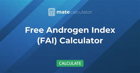 Free Androgen Index Fai Calculator
