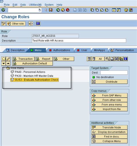 roles and authorizations sap security pages