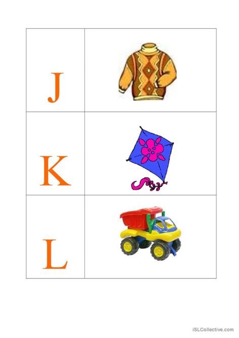 The Alphabet Memory Game Vocabular English Esl Worksheets Pdf And Doc