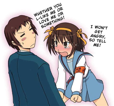 Haruhi And Kyon Kyon The Melancholy Of Haruhi Suzumiya Fan Art 32346253 Fanpop