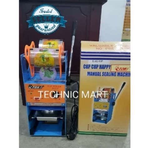 Promo Cup Sealer Manual Alat Press Gelas Plastik Eton Et D8 Free Lid