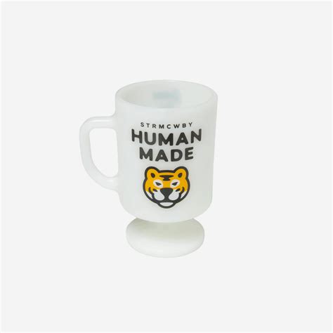 휴먼 메이드 글래스 페데스탈 머그 화이트 Human Made Kream