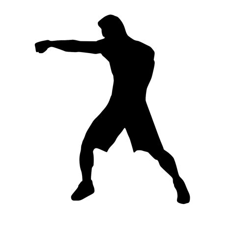 SVG 남자 스포츠 권투 무료 SVG 이미지 및 아이콘 SVG Silh