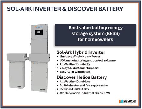 Sol Ark 15k 2p Discover Helios 16kwh Battery 16kwh Whole Home Back