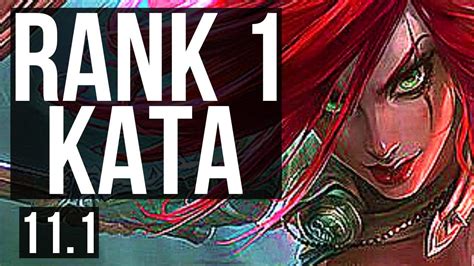 Katarina Vs Zed Mid Rank 1 Kata 903 Legendary 11m Mastery