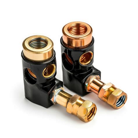 Premium Photo Battery Terminal Connectors Isolated On White Background