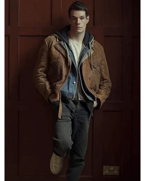 Adam Groff Sex Education Leather Brown Jacket William Jacket
