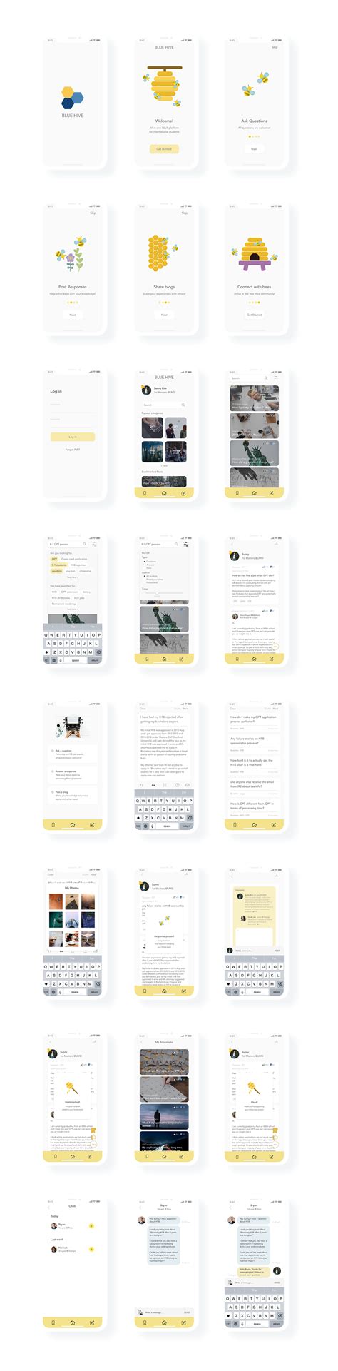 Qanda Mobile App Onboarding Ui Ux On Behance