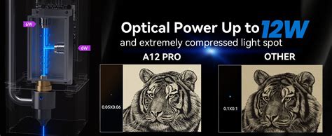 Гравировальный станок Atomstack A12 Pro оптическая мощность 10 Вт для дерева и металла 10