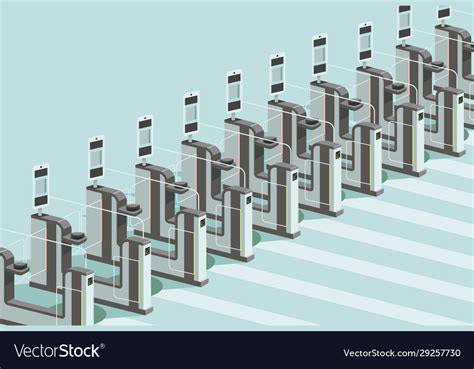Electronic Access Control System Royalty Free Vector Image