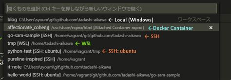 WSL SSH Dockerを越えてVSCodeを使う