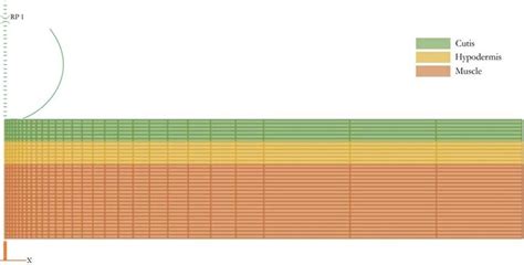 Model With 896 Planar 4 Noded Elements Cax4r Corresponding To The