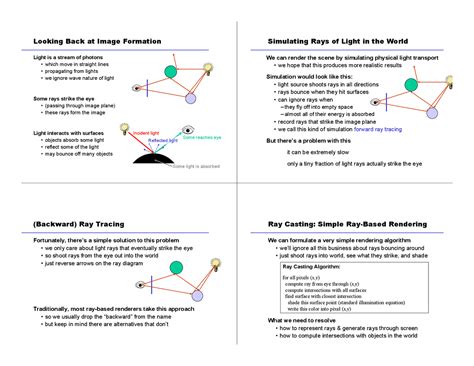 looking back at image formation lecture slides cs 418 docsity