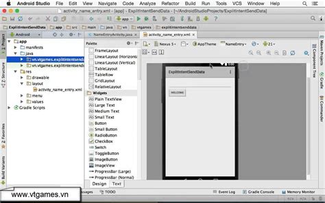 Android Explicit Intent And Send Data Youtube