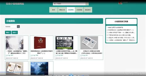 基于springbootvue在线小说阅读网站的设计与实现在线小说连载网站的设计与实现 Csdn博客
