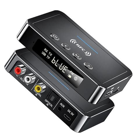 Bluetooth 50 Receiver Transmitter Fm Stereo Aux 35mm Jack Rca Optical