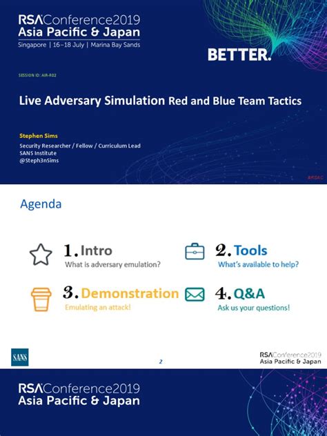 Live Adversary Simulation Red And Blue Team Tactics Pdf Penetration
