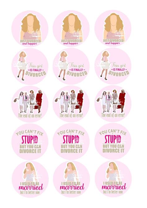 15 2inch Icing Rounds Sex In The City Just Divorced For Cookies