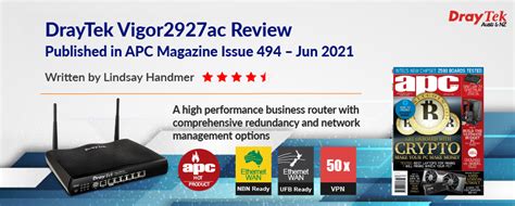 Draytek Vigor2927ac Review Published In Apc Magazine Jun 2021