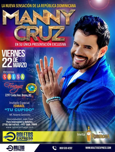Manny Cruz En Su Unica Presentacion Exclusiva Tickets Boletosexpress