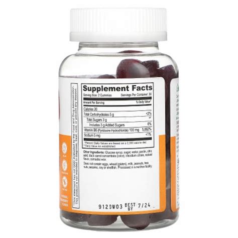 Lifeable® Vitamin B6 100 Mg Gummies Nerve Function And Metabolism