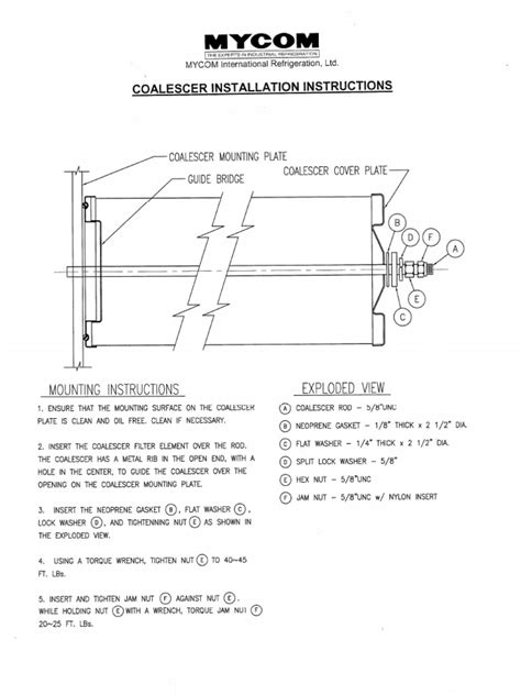 05 2 Coalescer Mounting Instructions Pdf