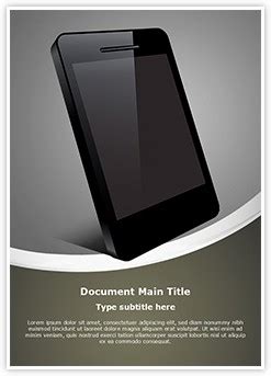 Mobile Smartphone Editable Word Template And Design