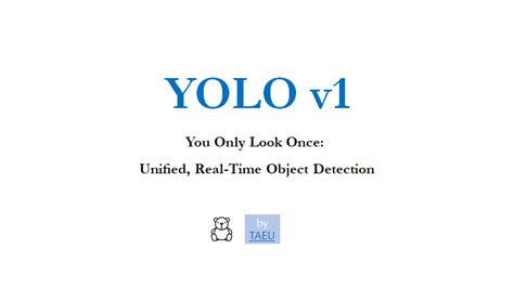 논문 Yolo V1 분석 01 Taeu