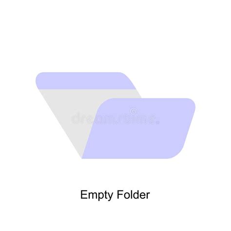 Empty Folder Icon In Trendy Flat Style Stock Vector Illustration Of Button Computer 142866641