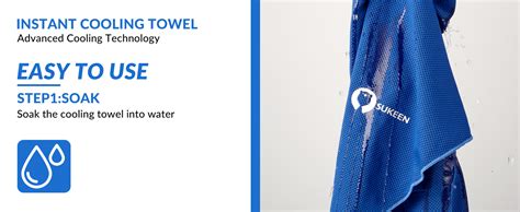 Sukeen Cooling Towels For Neck And Face 2 Pack Uv