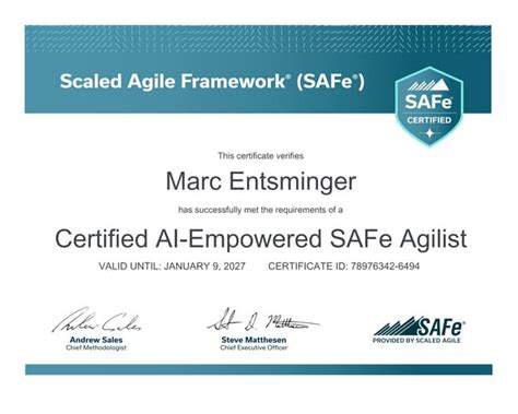 Safe Certified Agilist Pdf
