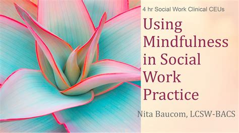 4 Hr Clinical Ceus Using Mindfulness In Social Work Practice 12122024