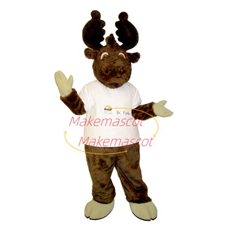 Furry Moose Mascot Costume Of Operating System
